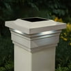 Lewiston Mailbox Post System with Ornate Base & Bayview Solar Lamp & 3 ...