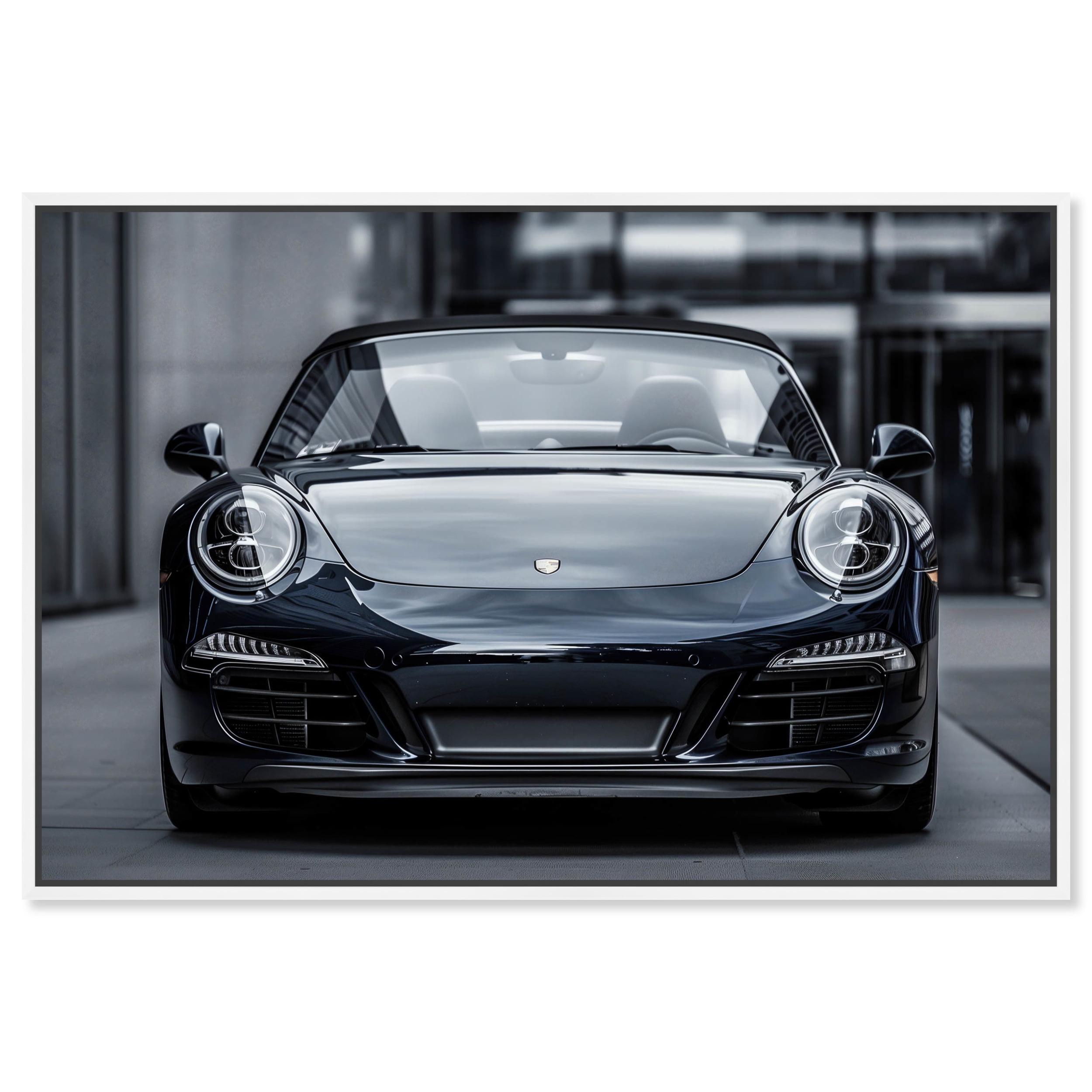 Classy Car Canvas Wall Art by Notoriart, White Floater Frame, 37" x 25 ...