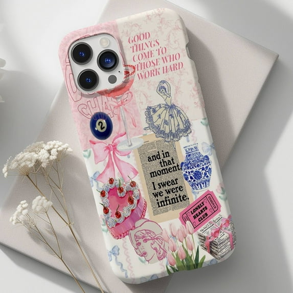 Classy Coquette Collage Phone Case with a Trendy and Preppy Girly ...
