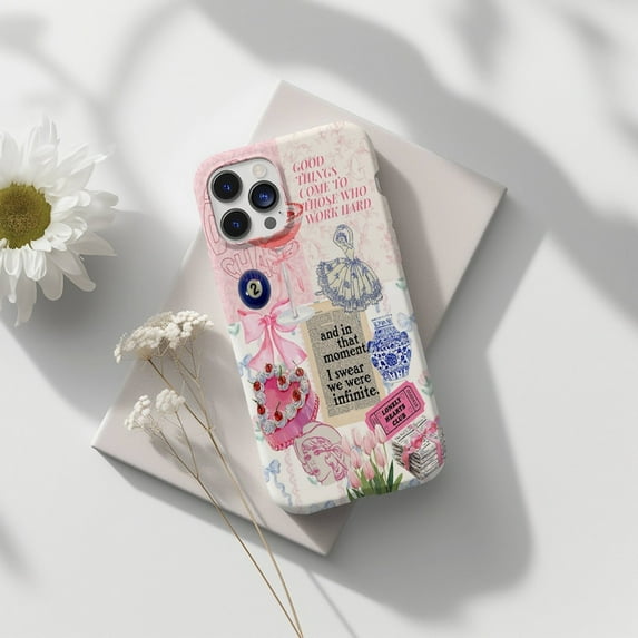 Classy Coquette Collage Preppy Phone Case for iPhone 11 12 13 14 15 16 ...