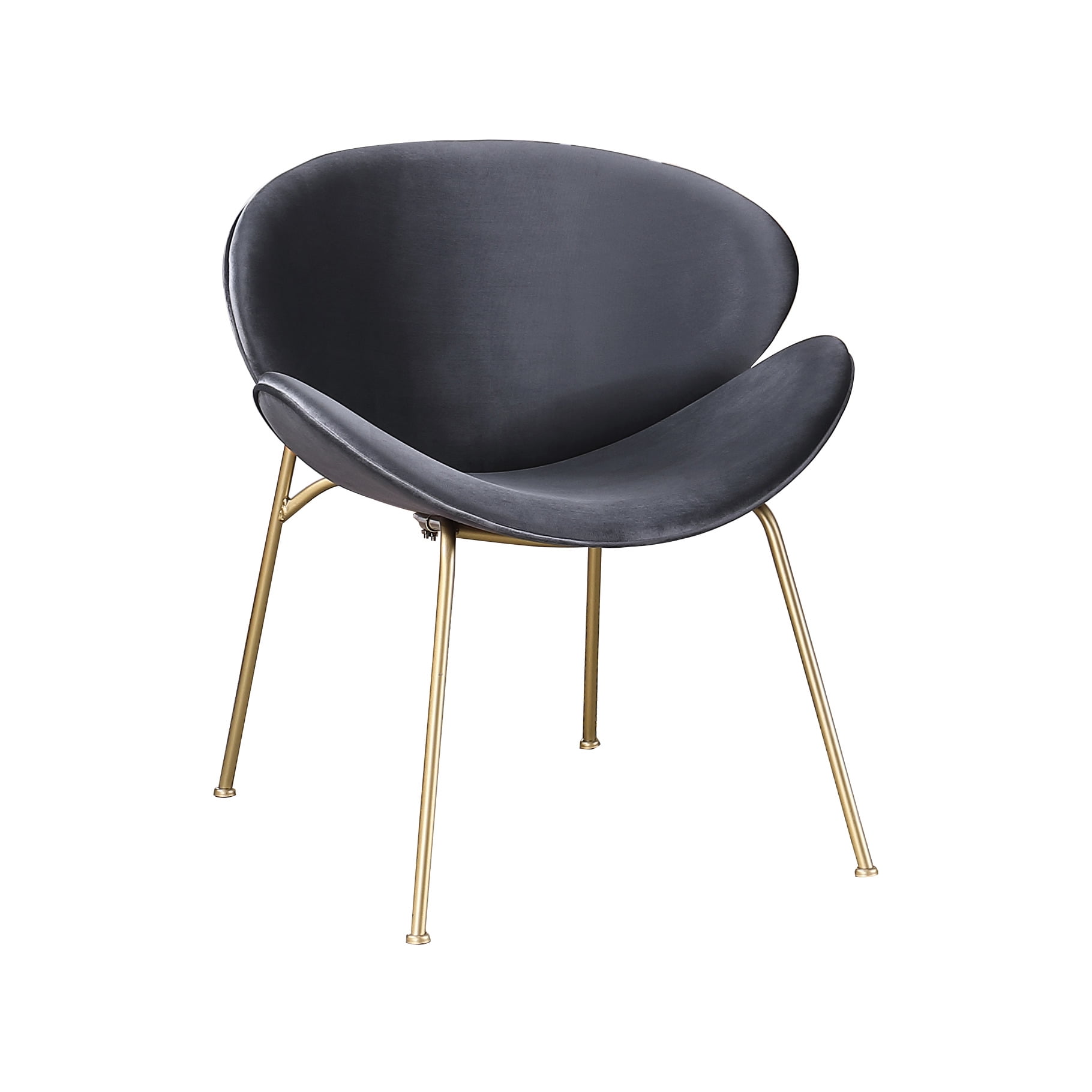 Classy Dining Chairs In Velvet - Gold Metal Legs 6 Color Selections ...