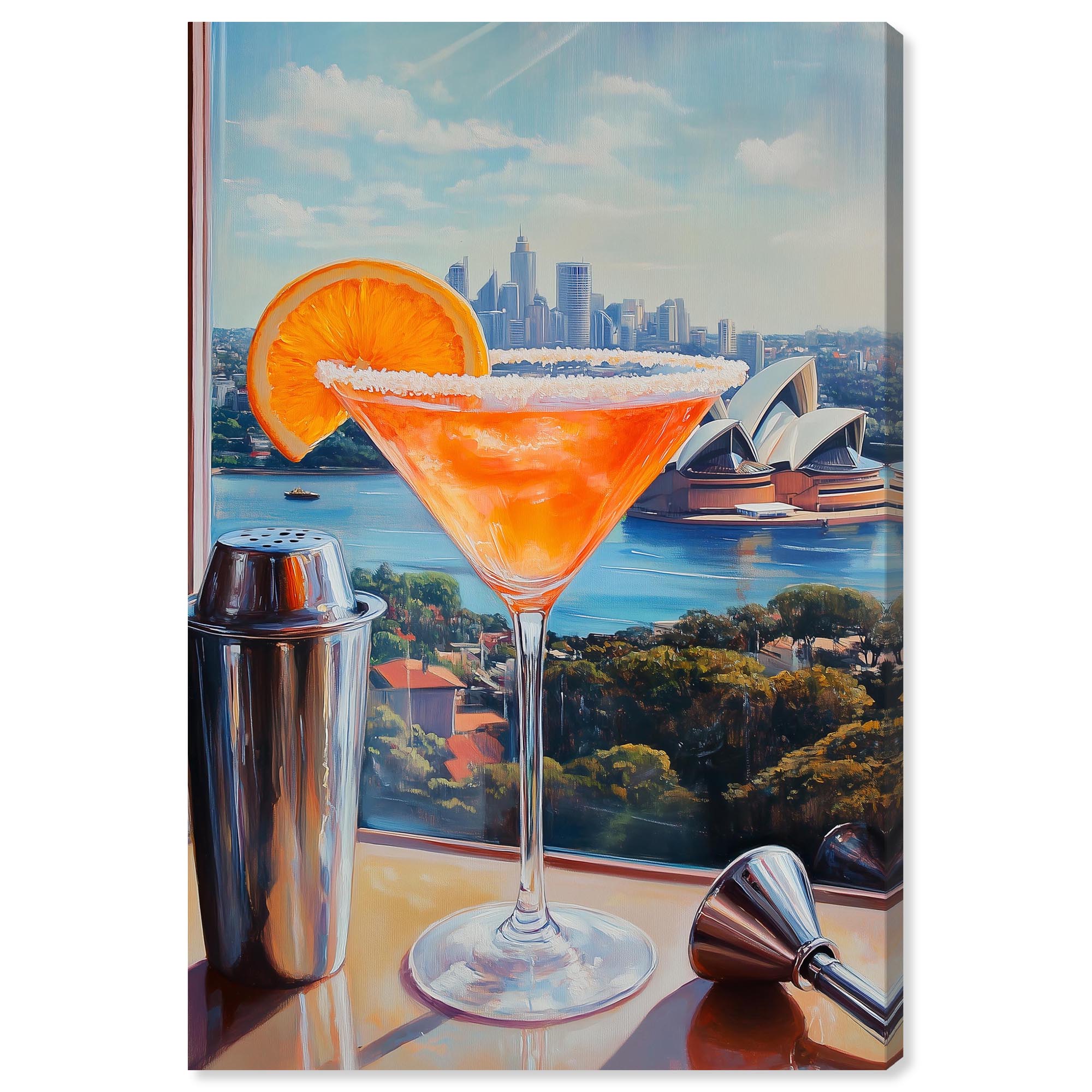 Classy Drink in Australia Canvas Bar Cart Art by Art Remedy, Gallery ...