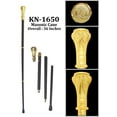 Classy Freemason Walking Stick Cane With Engraved Masonic Symbols On ...