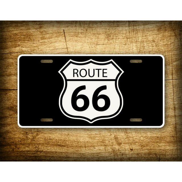 Classy Historic Route 66 Mother Road License Plate Highway Driving Auto ...