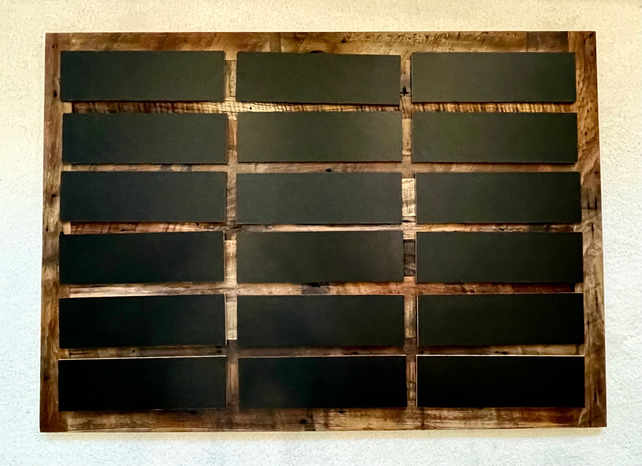 Classy Menu Chalkboard System in 48" x 34” Genuine Reclaimed/Barn Wood ...