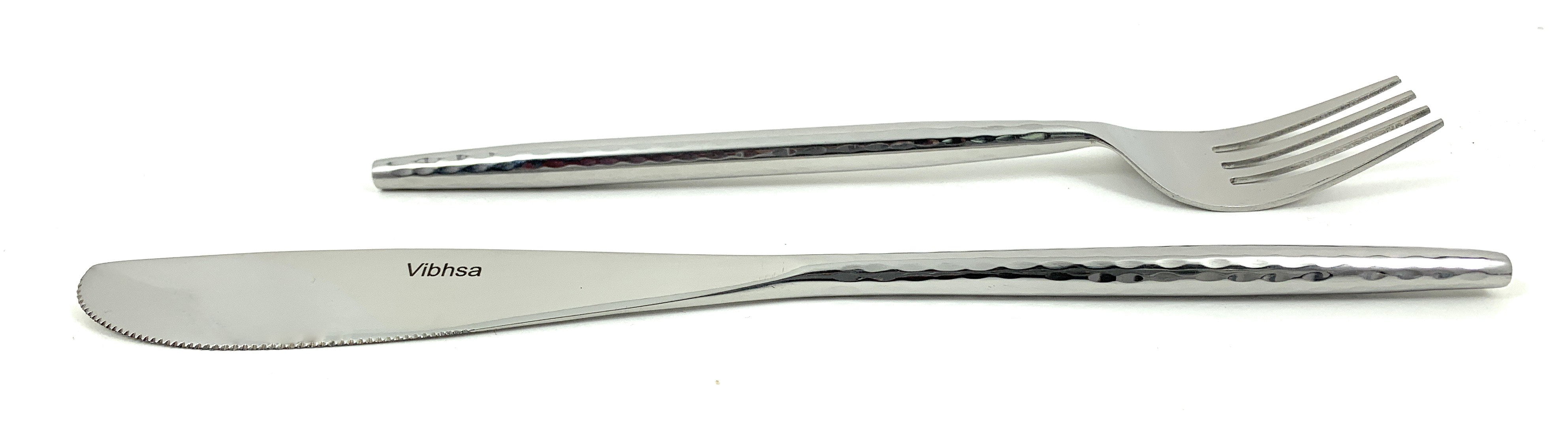 Classy R Us LLC VIBHSA Dinner Forks and Dinner Knives Set of 8 Pieces ...