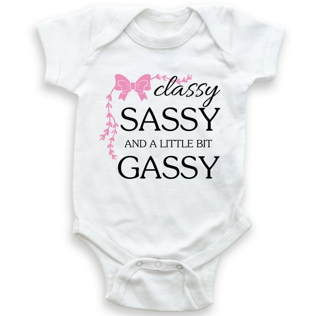 Classy Sassy And A Little Bit Gassy - Baby Bodysuit - Cute Baby Shower ...