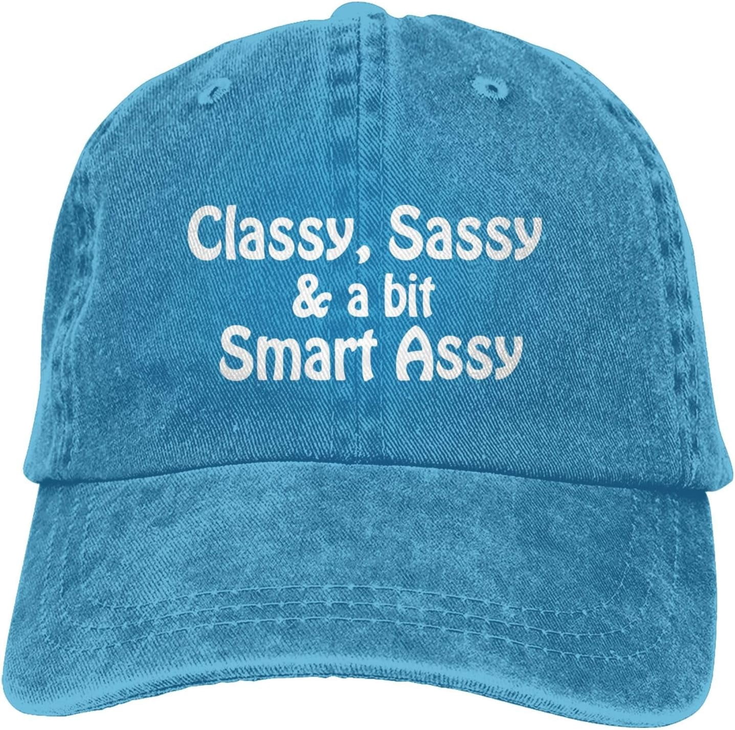 Classy Sassy and A Bit Smart Assy Funny Hat Adjustable Denim Baseball ...