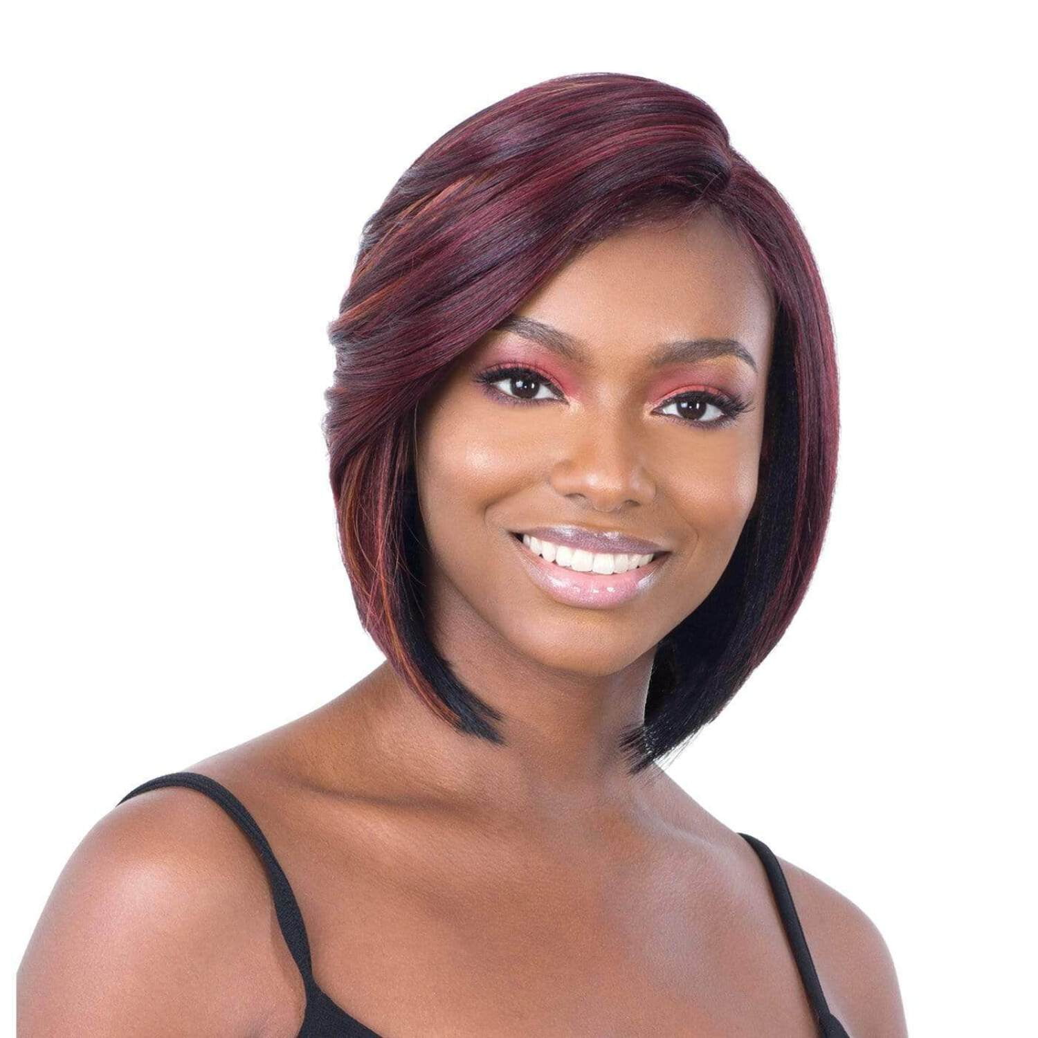Classy Side Bang Wig Synthetic 5" Lace Part Wig - Walmart.com