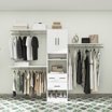 iSunirm 8 Foot Closet System with Storage, Wall Mounted Wardrobe Closet ...
