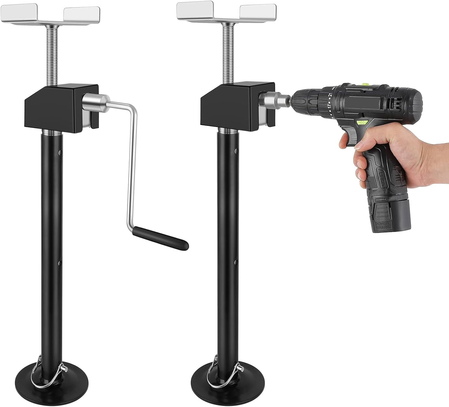 ClassyThreads 2 Pack RV Slide Out Supports Stabilizer Jacks, Heavy Duty ...