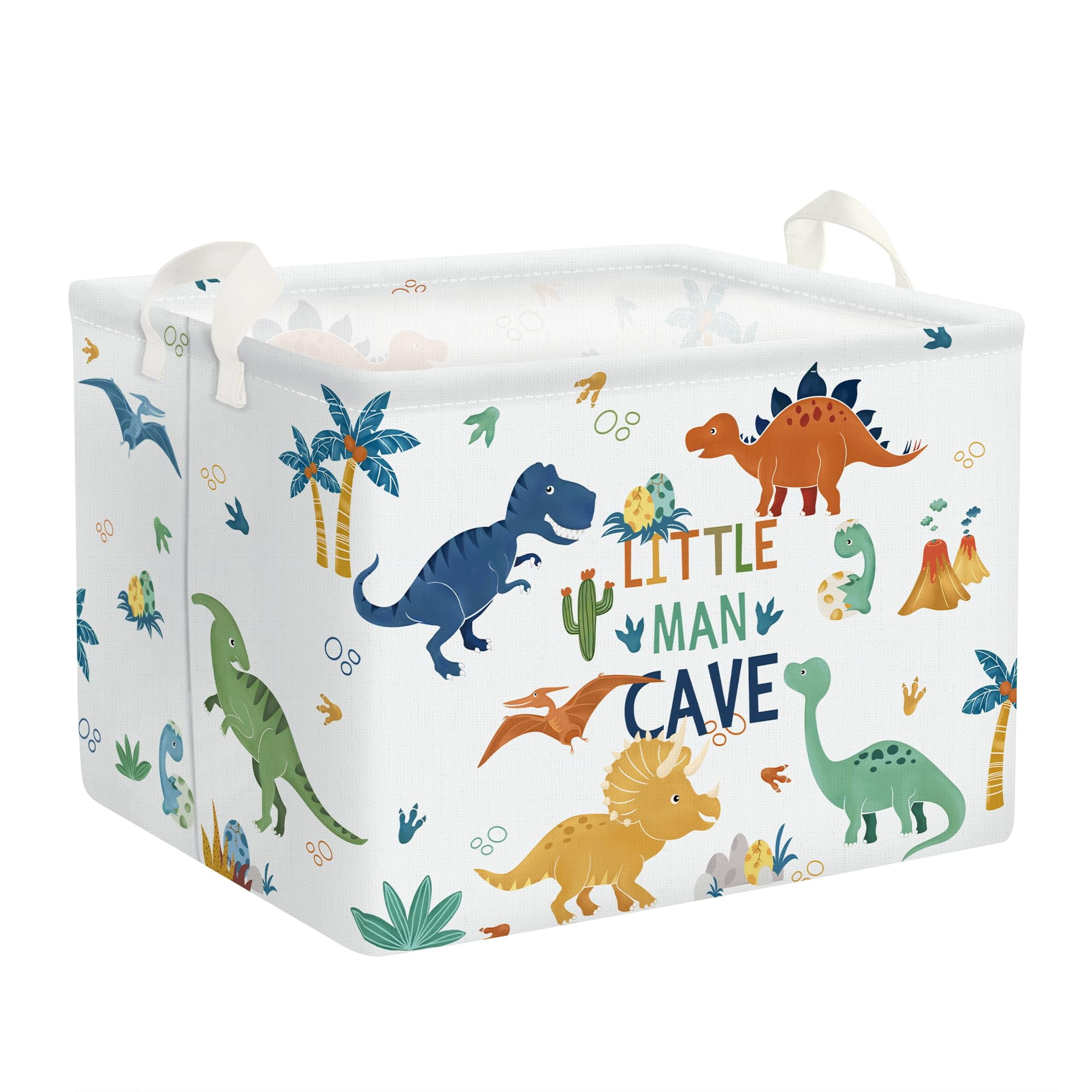 Clastyle 36L Large Boho Dinosaur Pterosaur Boy Book Toy Storage Basket ...