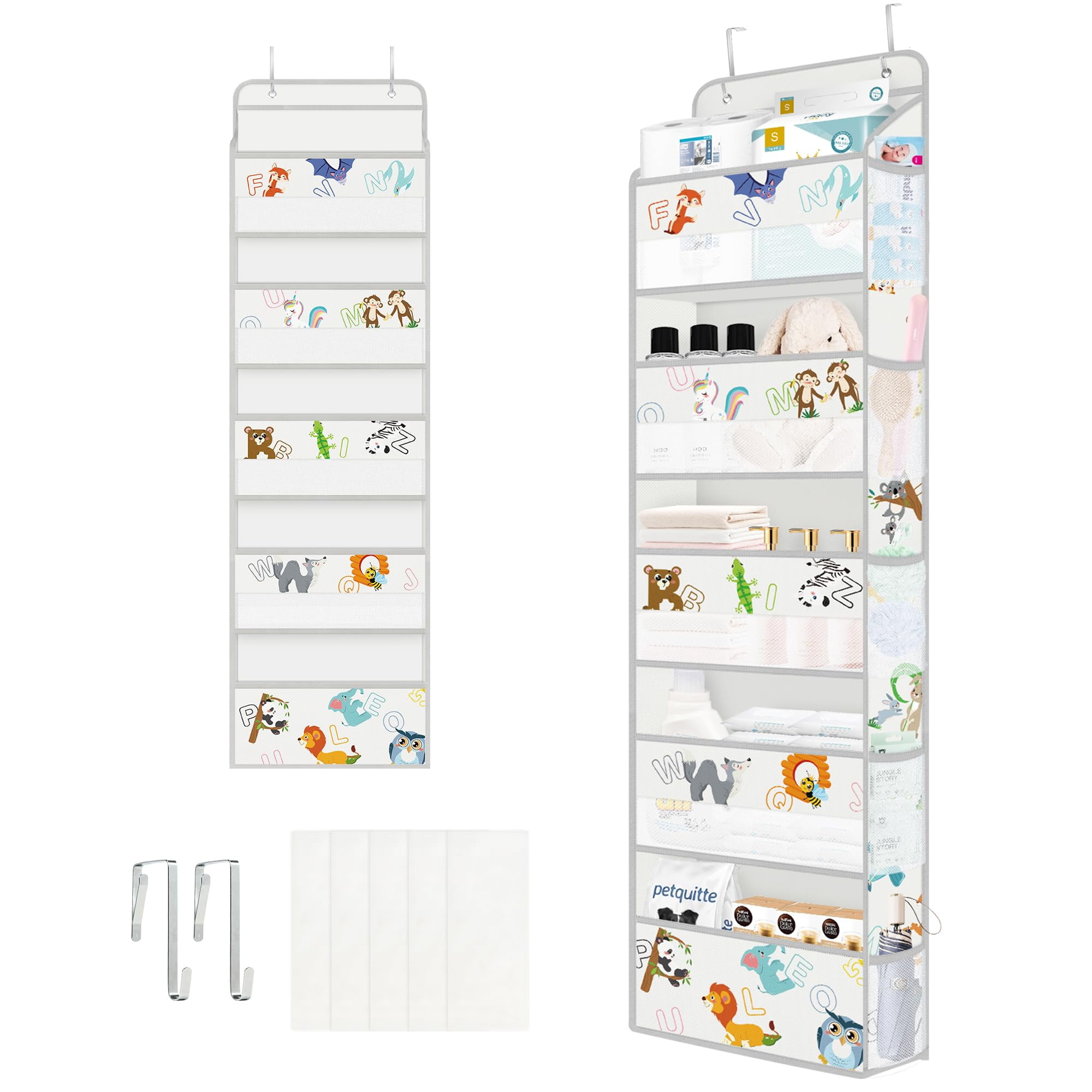 Clastyle Animal Alphabet Over OIF8 The Door Organizer Storage Monkey ...