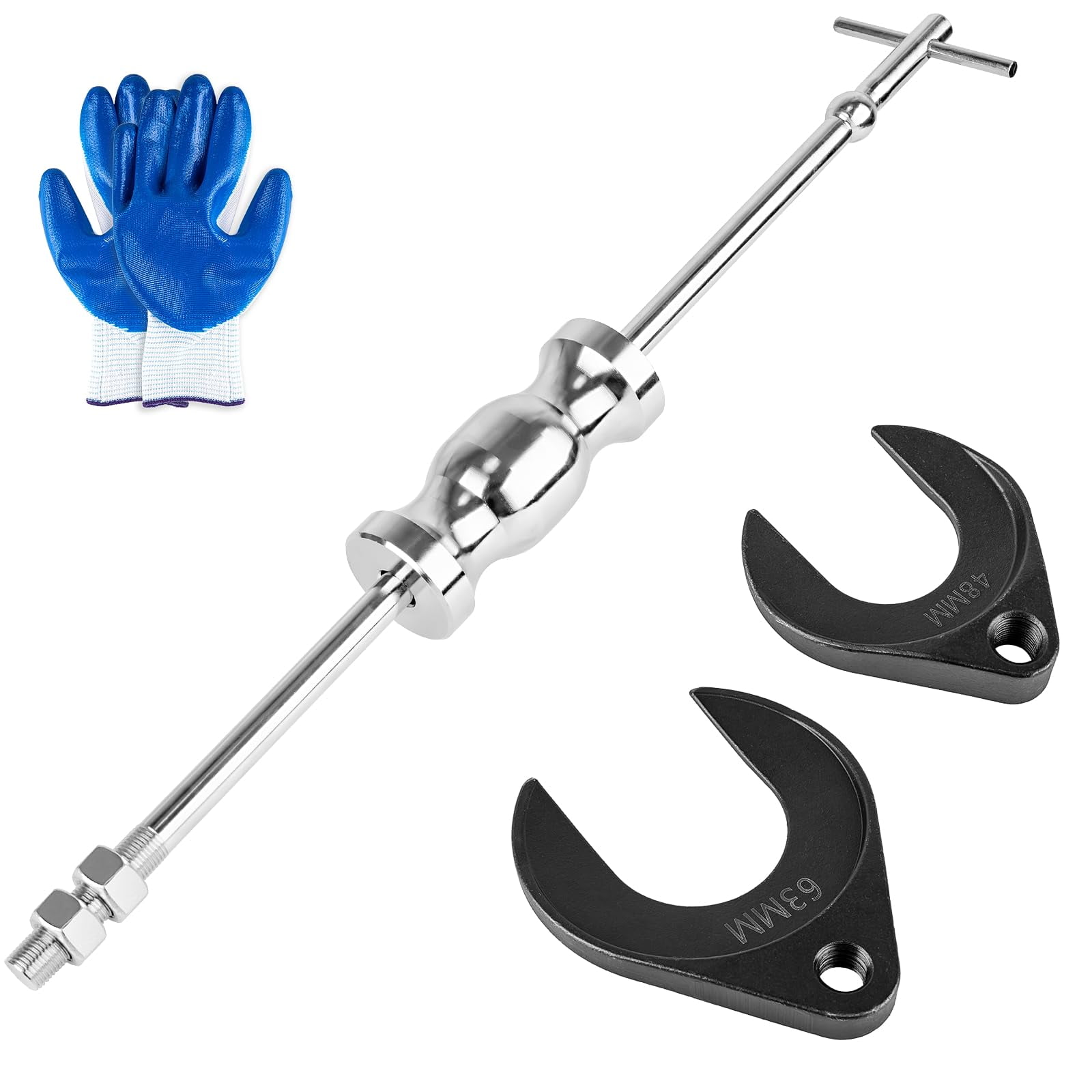 Clatoon Inner CV Axle Puller Tool with 5/8"-18 Slide Hammer, Slide ...