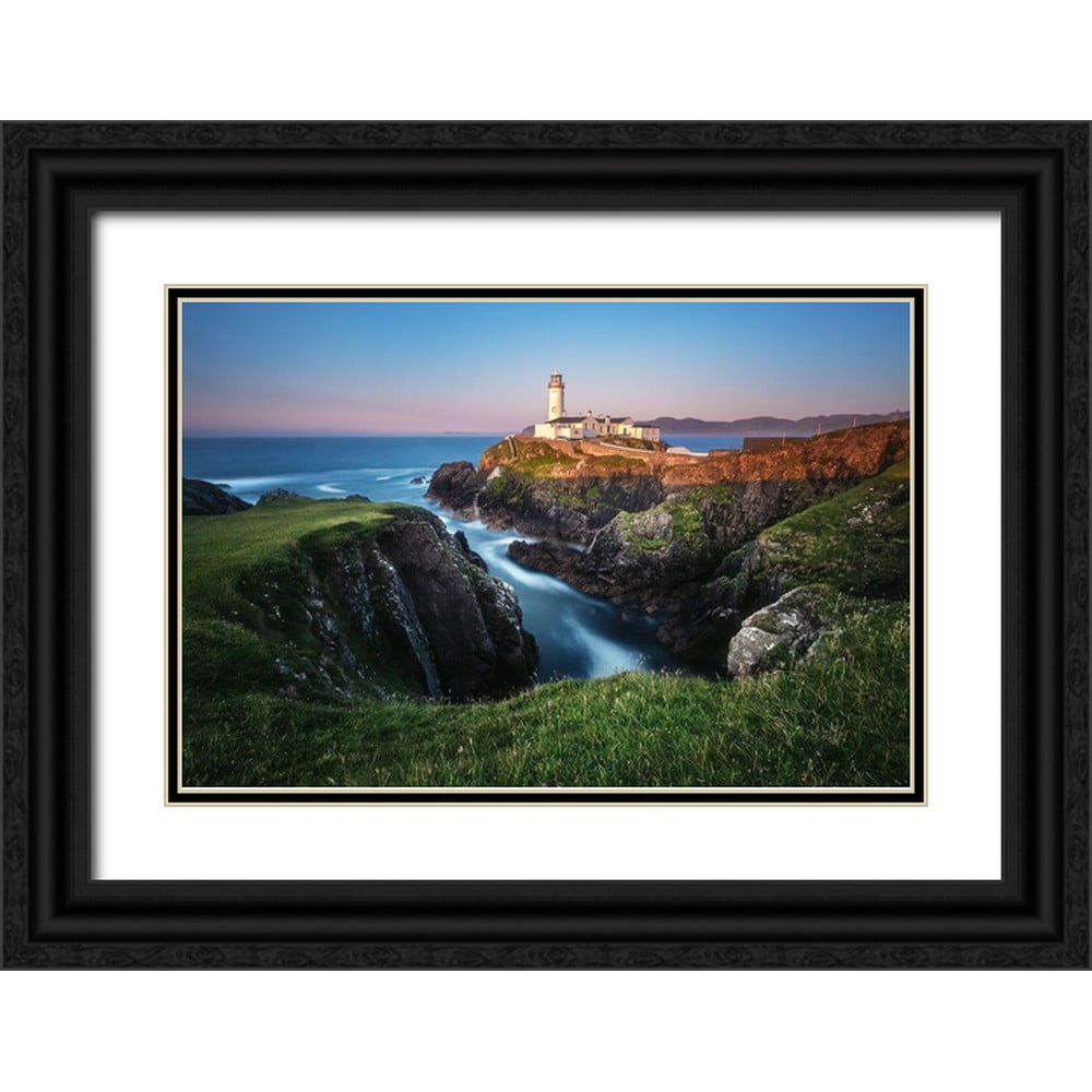 Claude Castor, Jean 24x17 Black Ornate Wood Framed with Double Matting ...