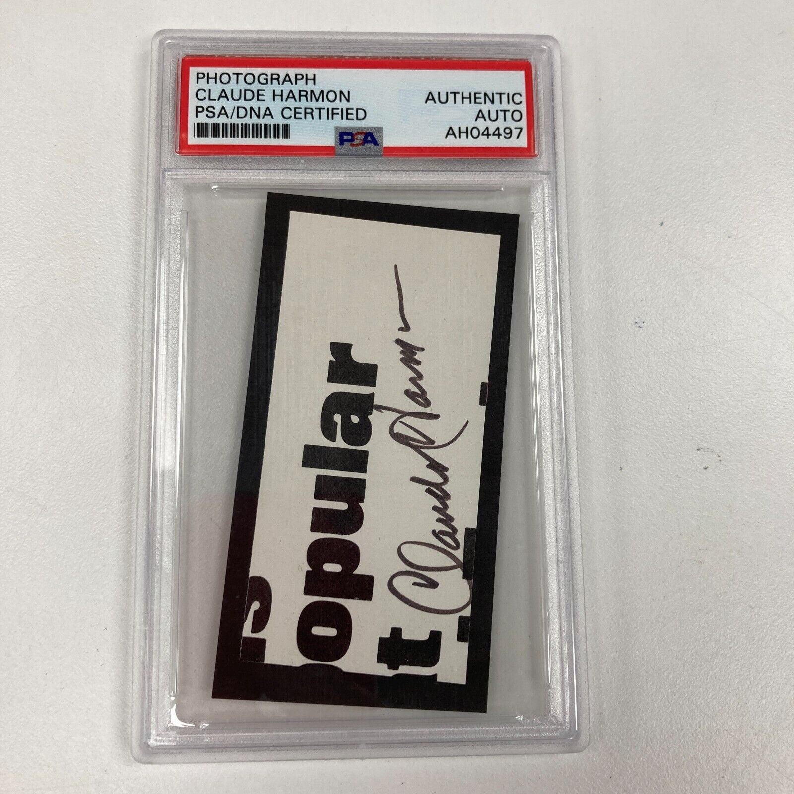 Claude Harmon Signed Cut Autograph PSA DNA PGA 1948 Masters Golf ...