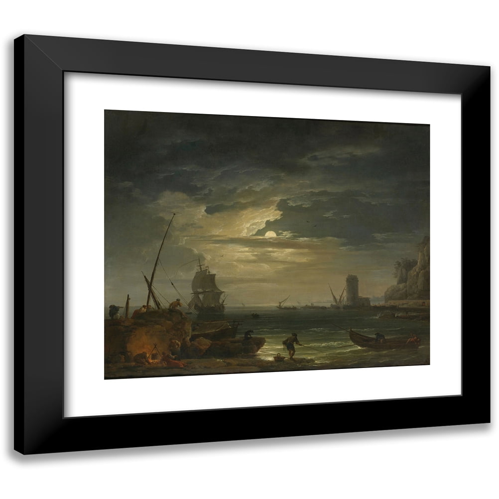 Claude-Joseph Vernet 17x15 Black Modern Framed Museum Art Print Titled ...