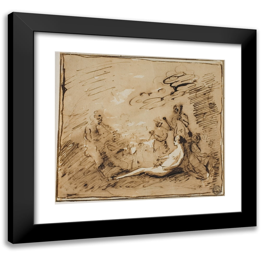 Claude Lorrain 22x20 Black Modern Framed Museum Art Print Titled ...