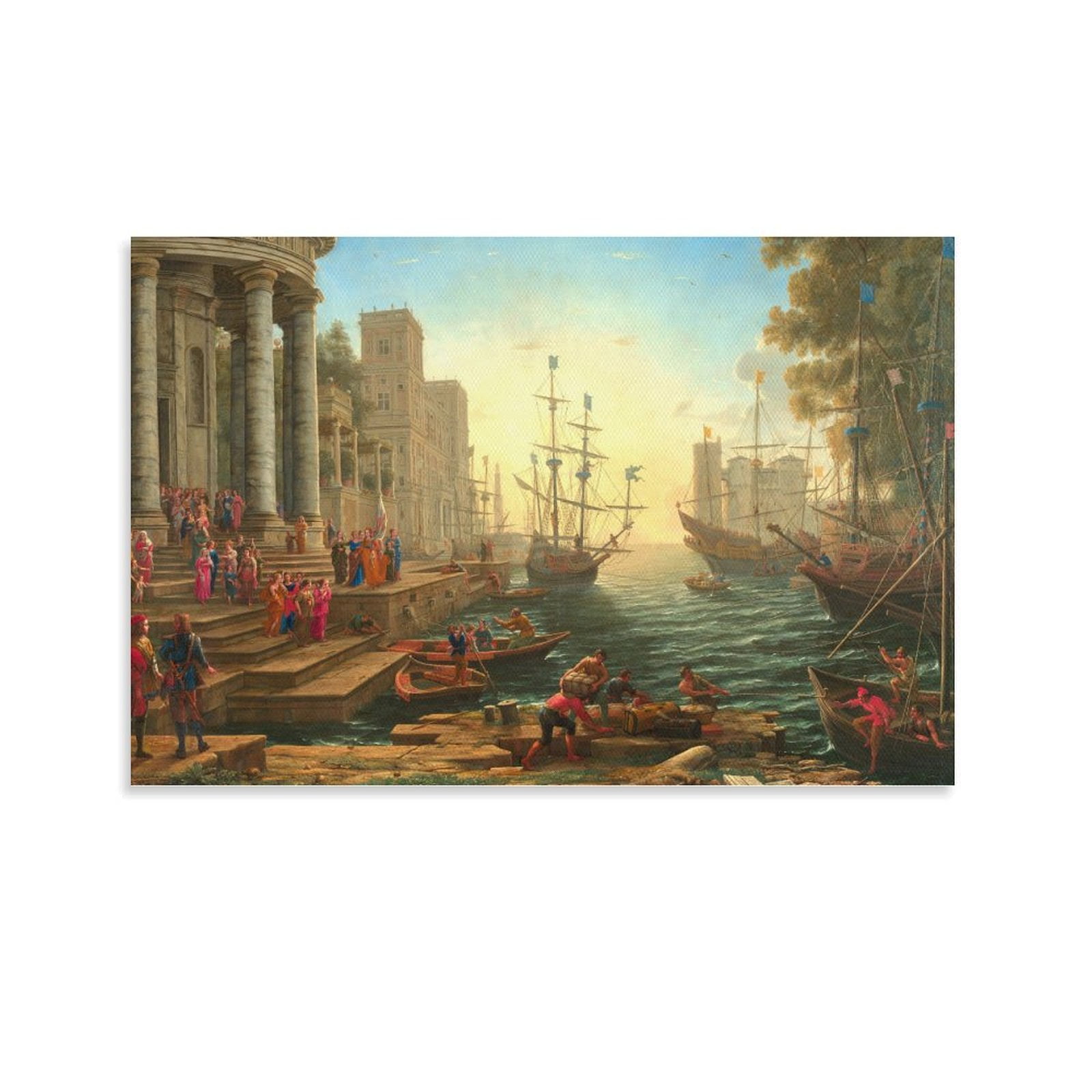 Claude Lorrain Paintings Seaport with The Embarkation of St. Ursula ...
