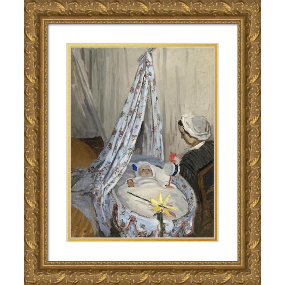 Claude Monet 15x18 Gold Ornate Wood Frame and Double Matted Museum Art ...