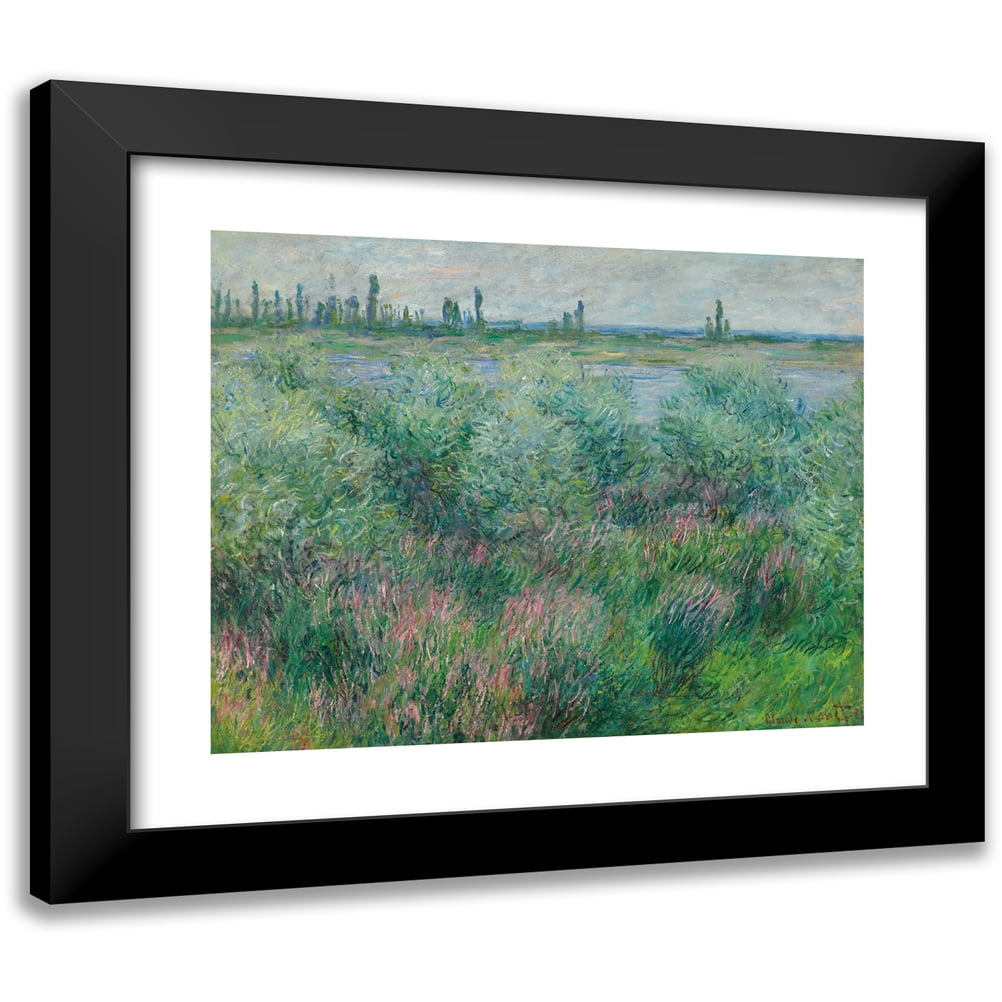Claude Monet 18x15 Black Modern Framed Museum Art Print Titled - Berges ...