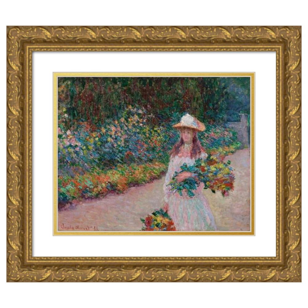 Claude Monet 18x15 Gold Ornate Wood Frame and Double Matted Museum Art ...