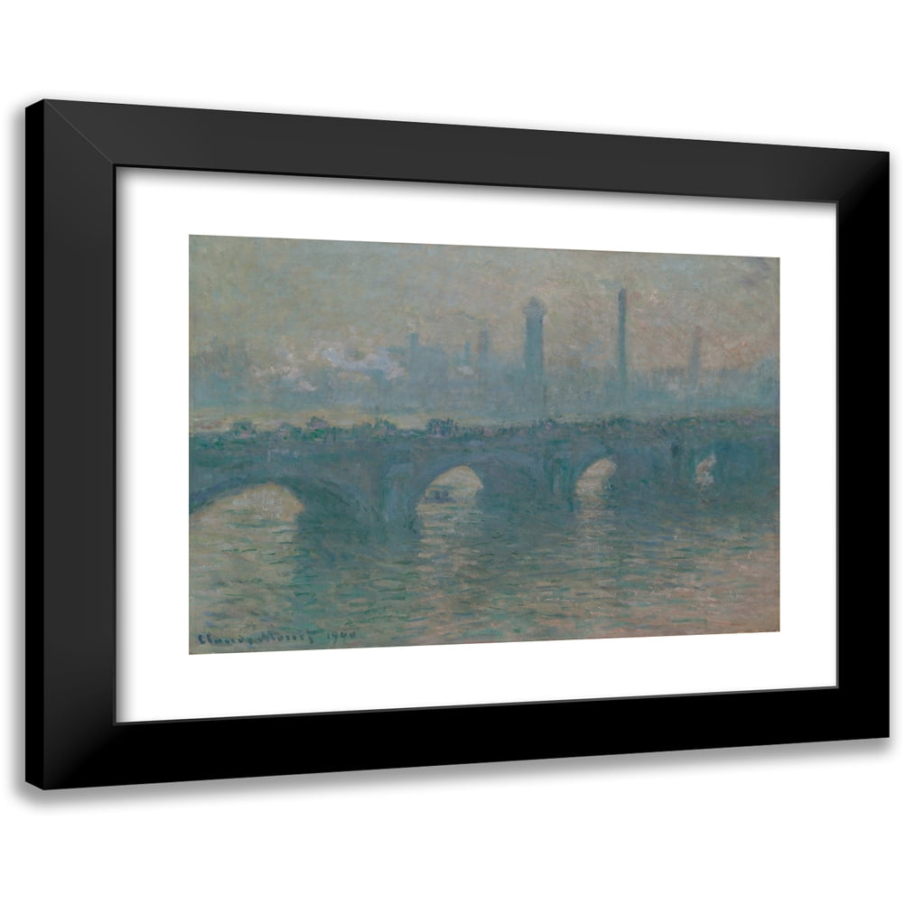 Claude Monet 24x18 Black Modern Framed Museum Art Print Titled ...