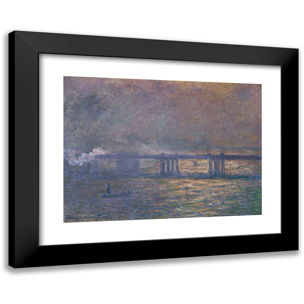 Claude Monet 24x19 Black Modern Framed Museum Art Print Titled ...
