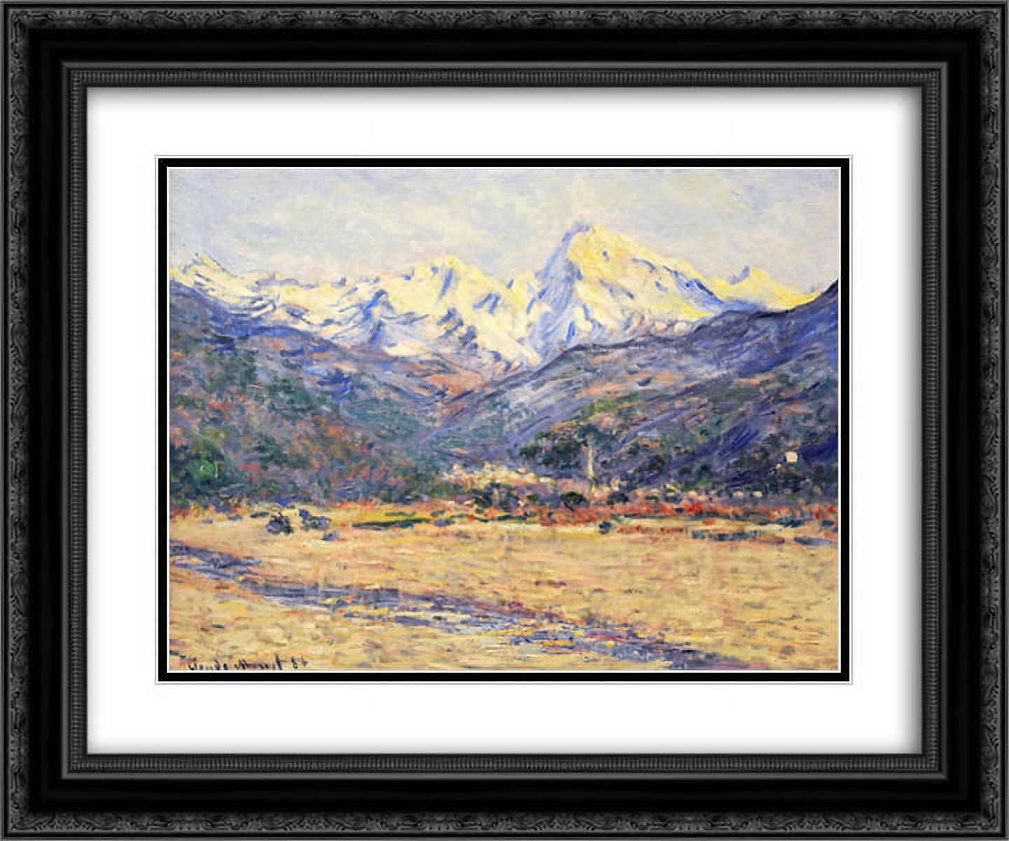 Claude Monet 2x Matted 24x20 Black Ornate Framed Art Print 'The Valley ...