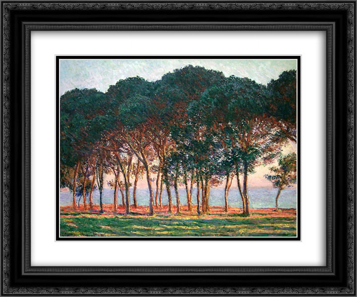 Claude Monet 2x Matted 24x20 Black Ornate Framed Art Print 'Under the ...