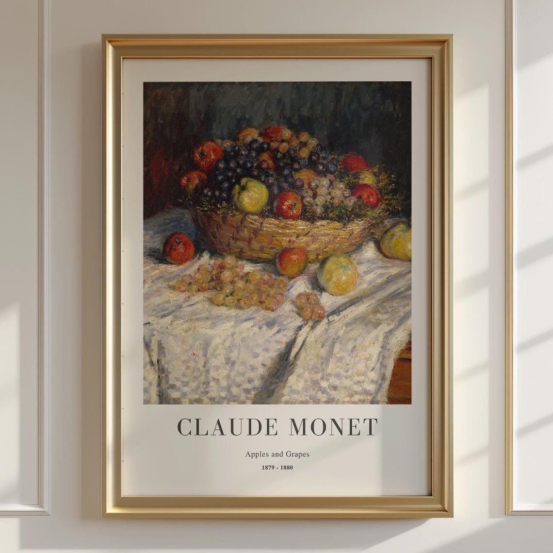 Claude Monet - Apples And Grapes 1879 - 1880 Wall Art, Still Life ...
