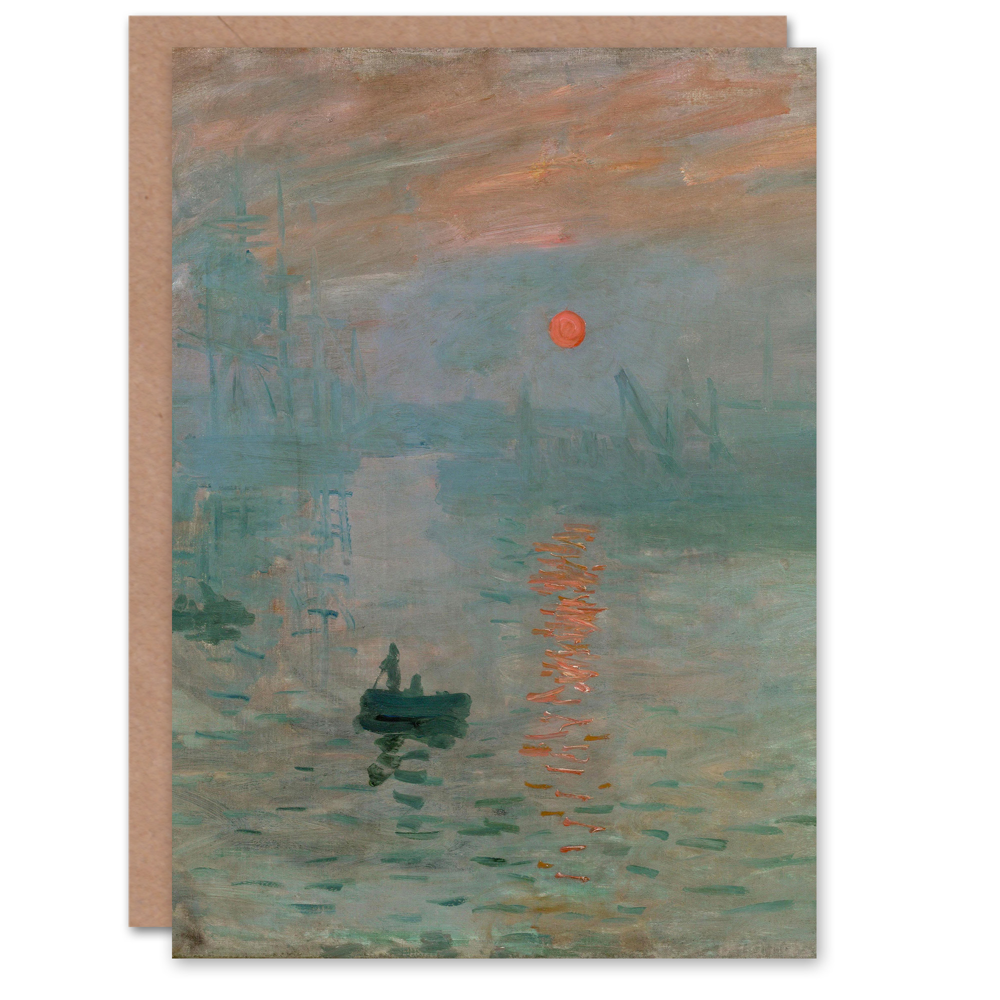 Claude Monet Art Card Impression Sunrise Seascape - Walmart.com