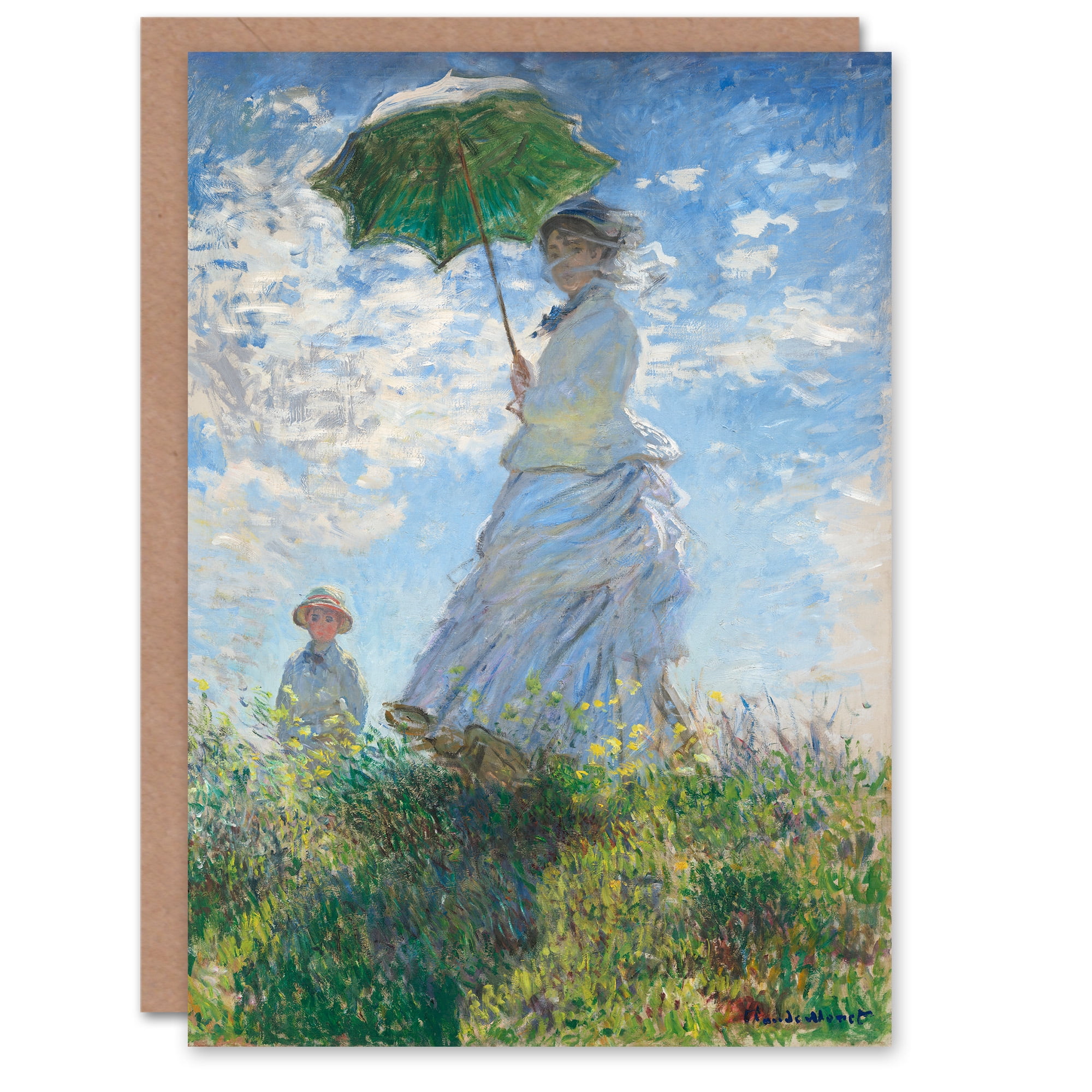 Claude Monet Art Card Madame Monet and Her Son - Walmart.com