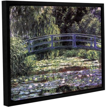 Claude Monet "Sea Roses" Floater-Framed Gallery-Wrapped Canvas ...