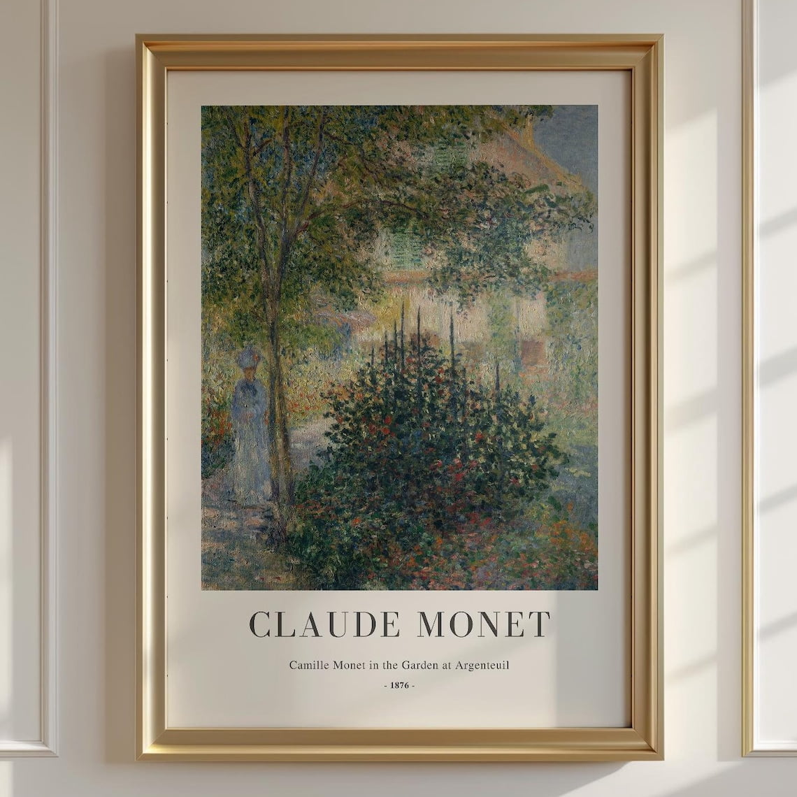 Claude Monet - Camille Monet In The Garden At Argenteuil 1876 Wall Art ...