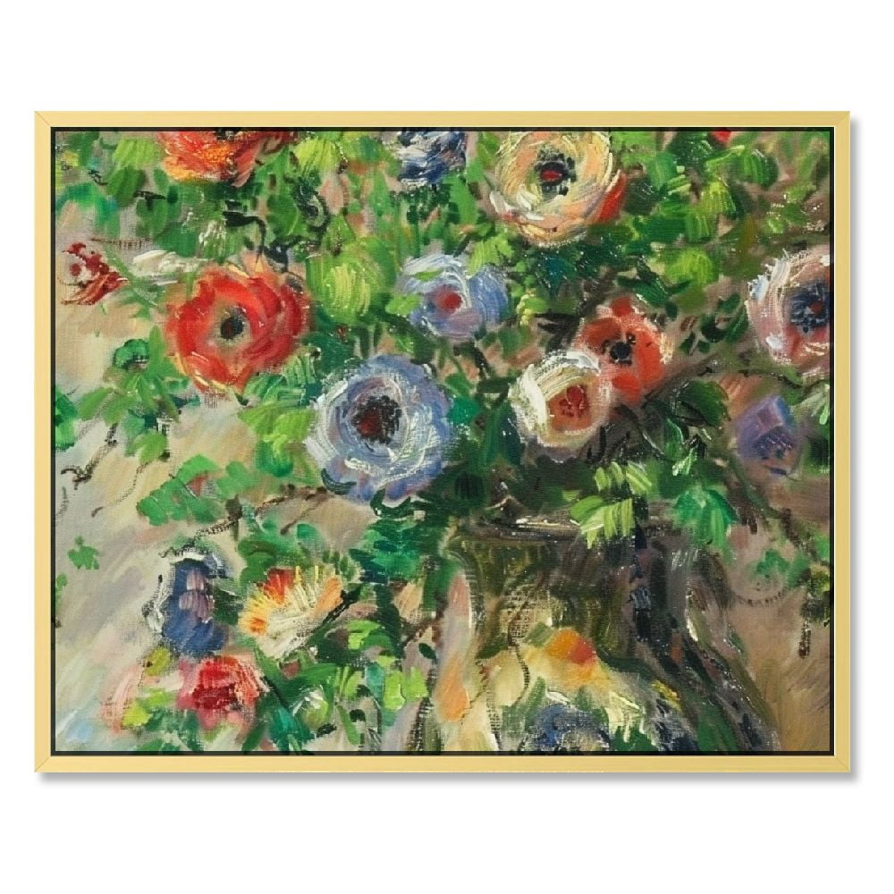Claude Monet Canvas Prints Wall Art - Still Life Anemones Art Poster ...