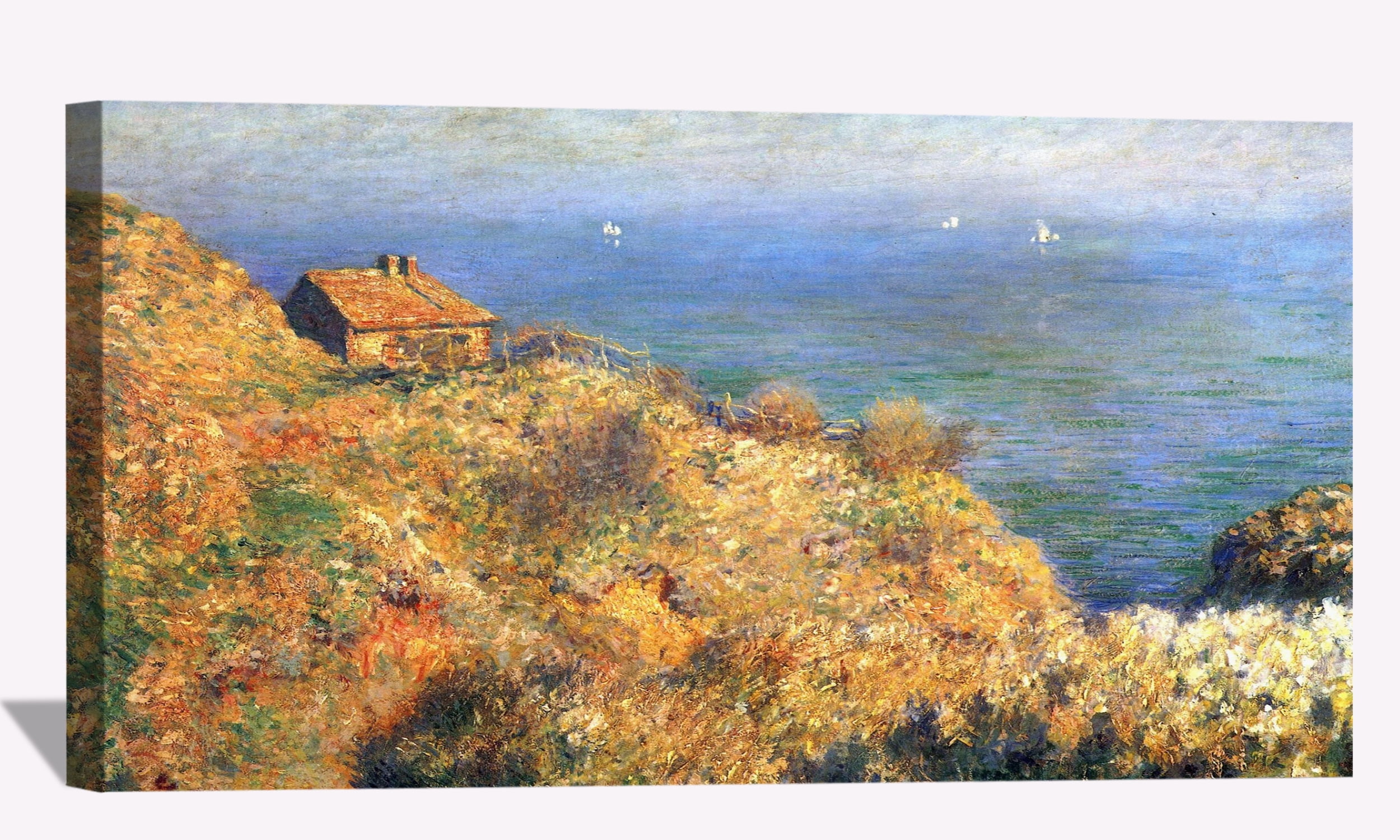 Claude Monet Canvas Wall Art Monet Fishermans House At Varengeville ...