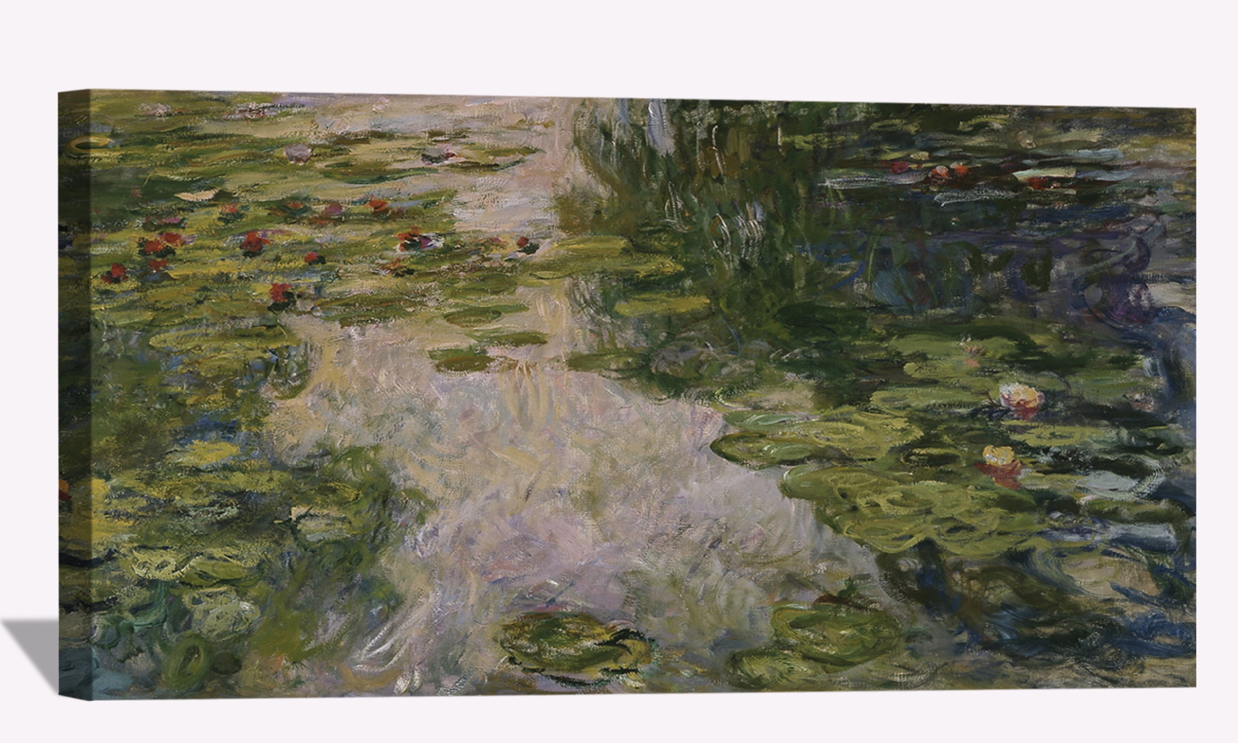 Claude Monet Canvas Wall Art Monet Pond Framed Painting For Bedroom ...