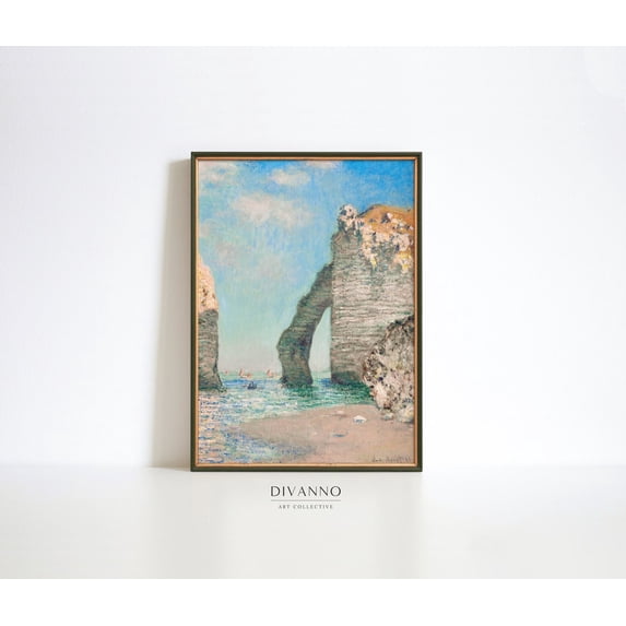 Claude Monet Coastal Seascape Exhibition Poster Design 1, Unframed Size ...