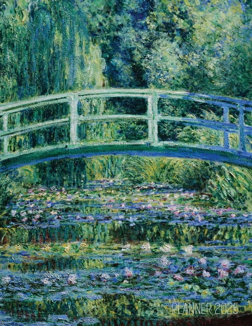 Claude Monet Daily Planner 2025: The Japanese Bridge Painting French ...