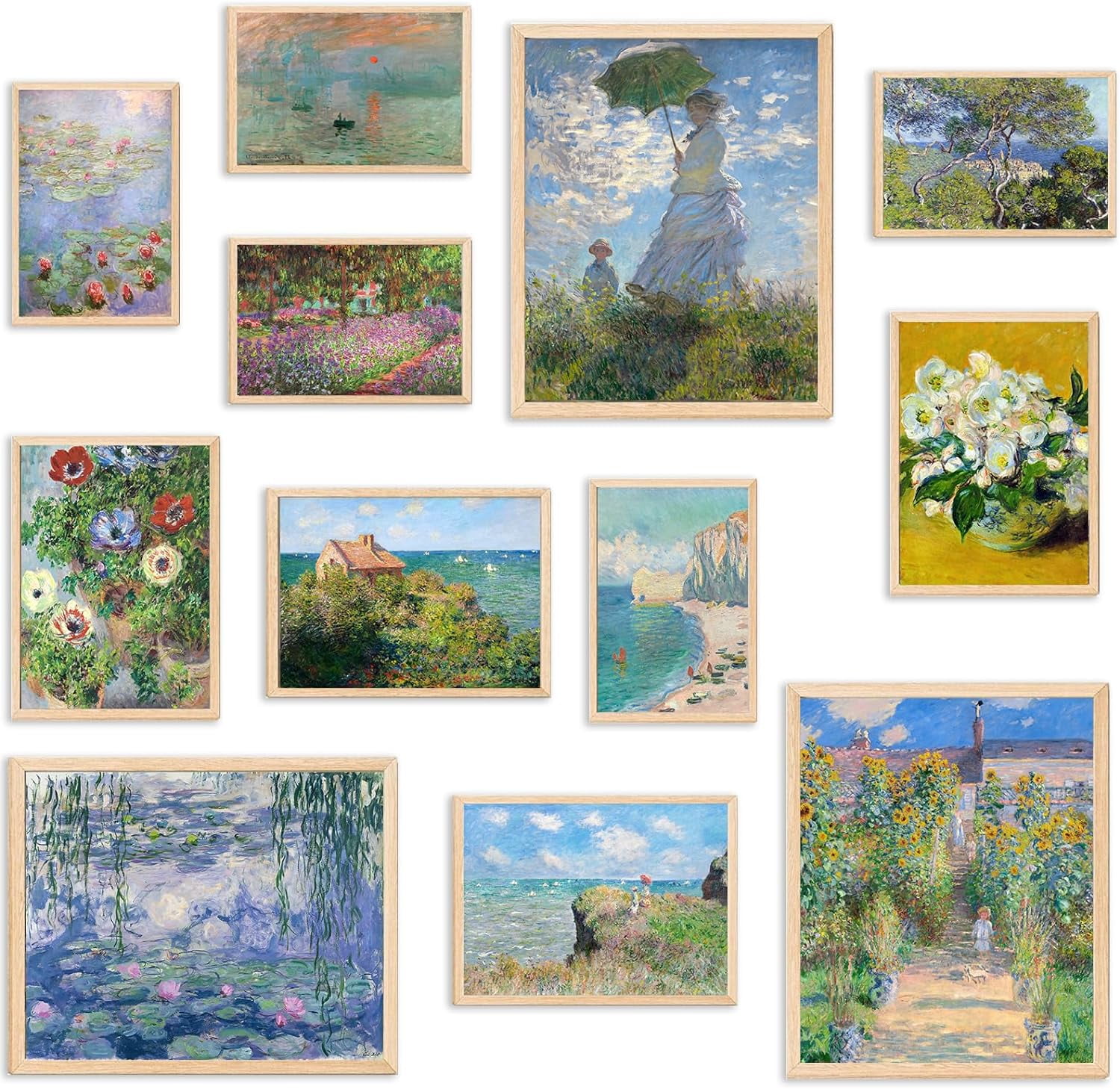Claude Monet Eclectic Wall Art, Monet Prints for Wall Decor, Eclectic ...