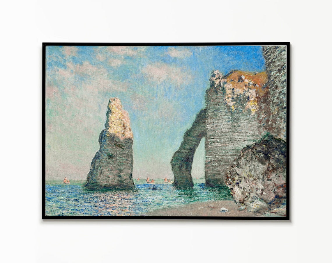 Claude Monet Etretat Cliffs Poster, Wall Art, Poster Art, French ...