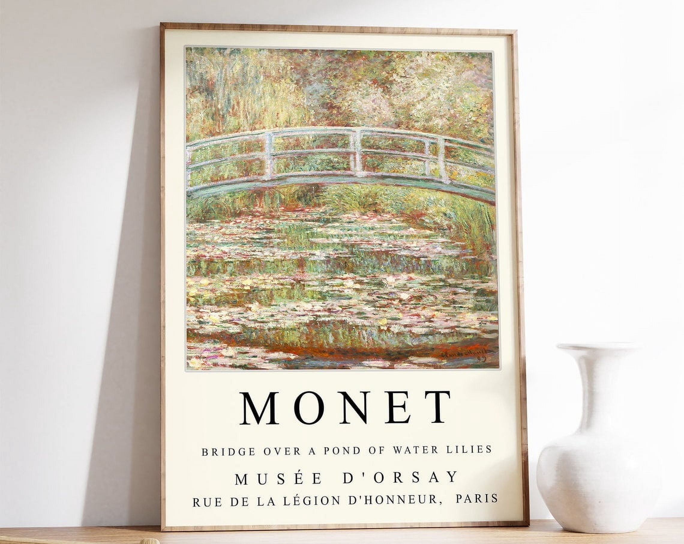 Claude Monet Exhibition Poster, Water Lilies, Monet Floral Art Print ...