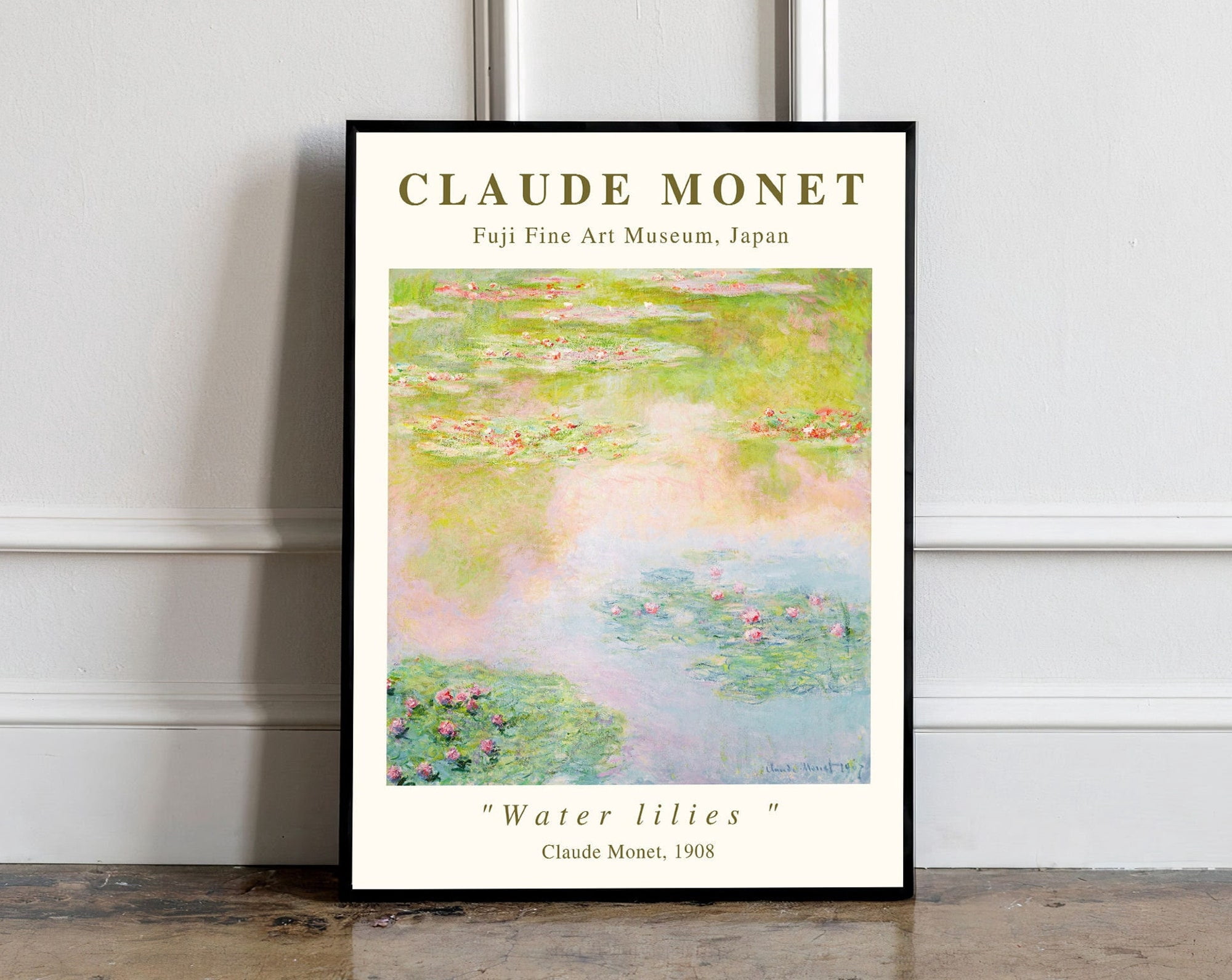 Claude Monet Exhibition Poster Water lilies Claude Monet Monet ...