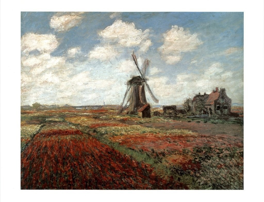 Claude Monet Field Of Tulips In Holland 1886 French Impressionist Oil ...