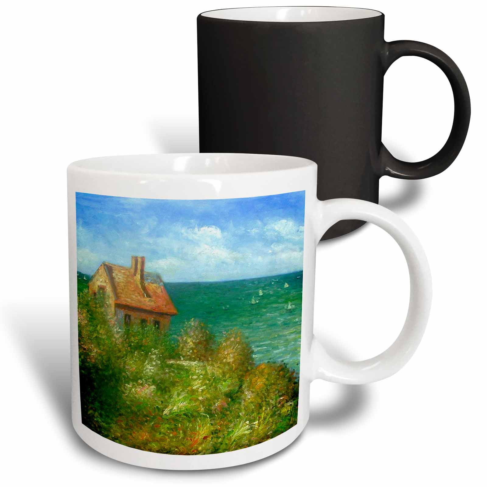 3drose, Claude Monet – Fishermans Cottage at Varengeville, 11oz Magic ...