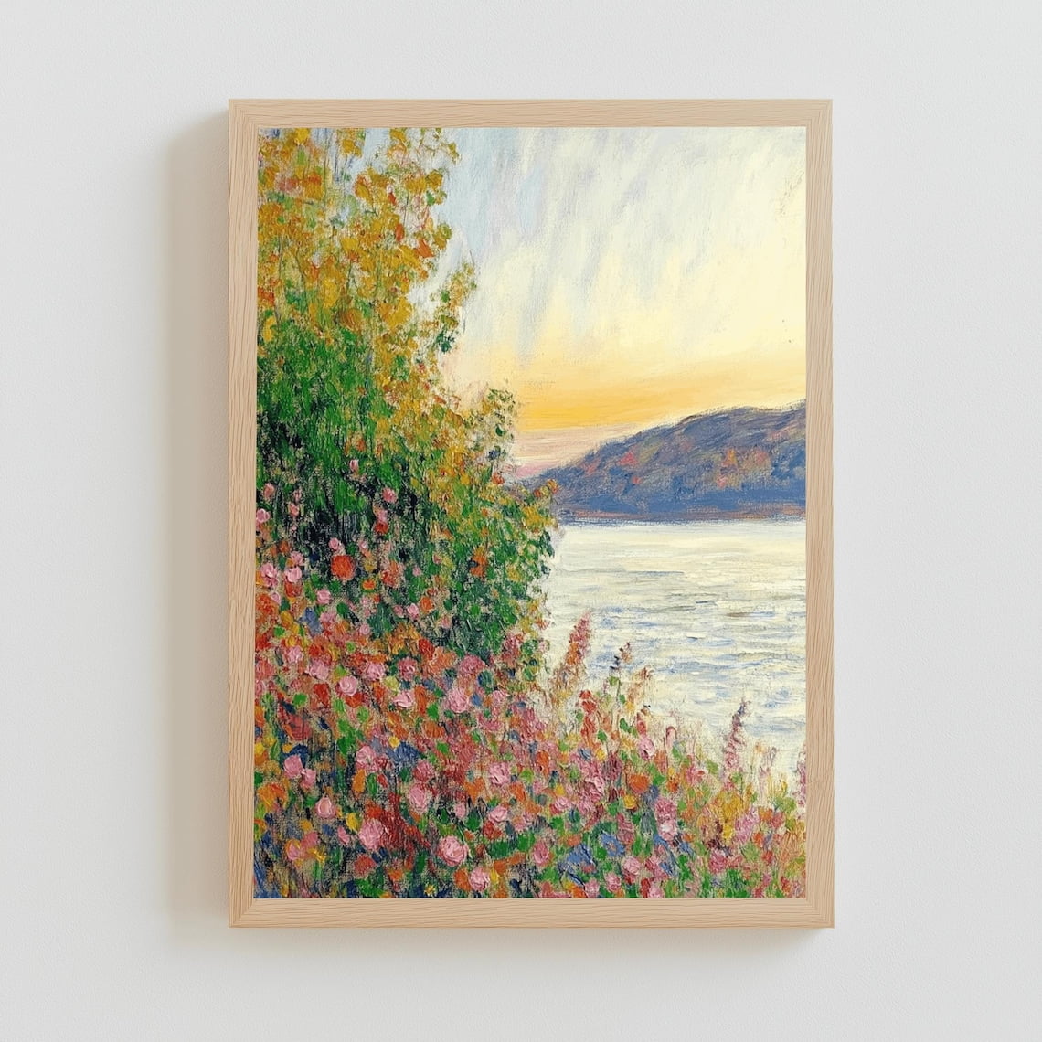 Claude Monet, Flower Beds At Vétheuil, Spring Floral Print, Poppy Field ...