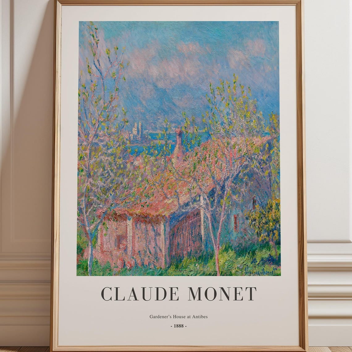 Claude Monet - Gardener’S House At Antibes 1888 Wall Art - Farmhouse ...