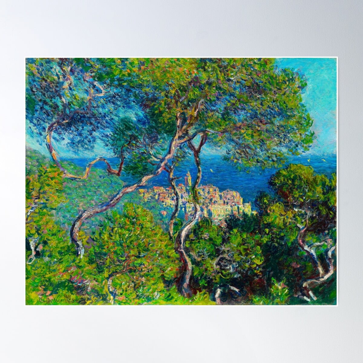 Claude Monet Hd - Bordighera (1884) Poster Wall Art, Modern Wall Decor ...