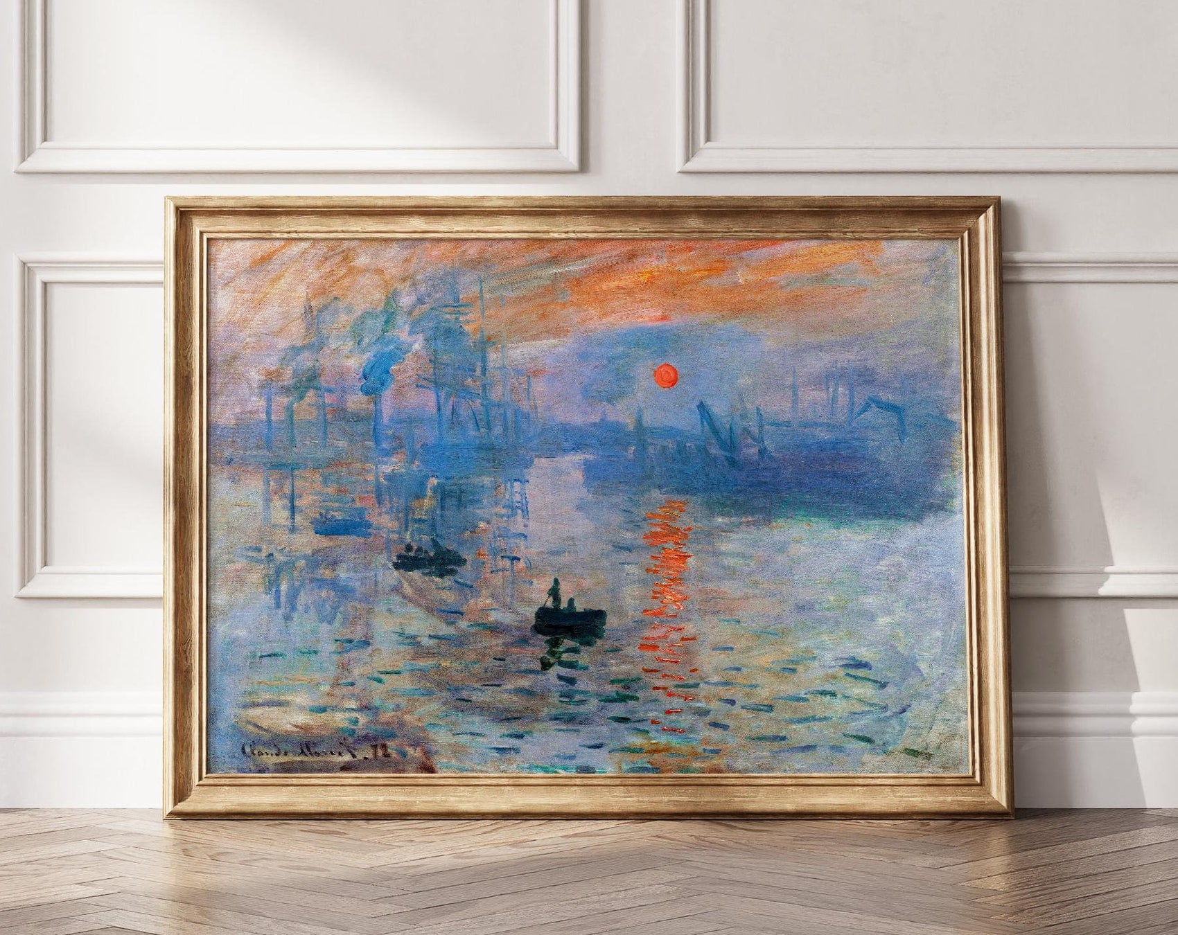 Claude Monet Impression Sunrise 1872 Poster, Monet Exhibition Print ...